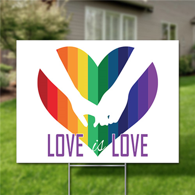 United Print. Signs. Graphics. | Yard Signs - Packs of 10 - Love is Love