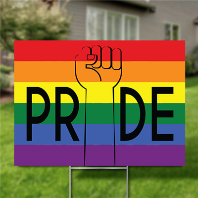 United Print. Signs. Graphics. | Yard Signs - Packs of 10 - Pride Flag